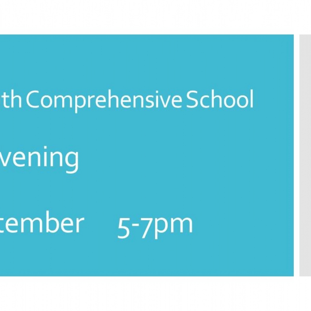 Monmouth Comprehensive School - Open Evening 2022
